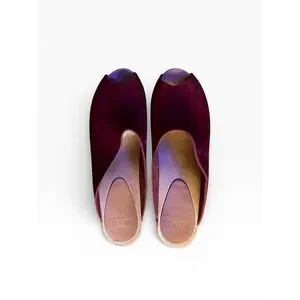 Bryr | Shoes | Bryr Wooden Heels Clog 38 Open Toe Sangriaburgundy ...